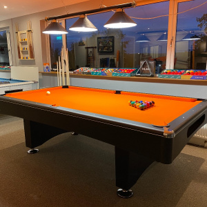 Buffalo Eliminator 2 Black American Pool Table - 6/7/8/9 ft