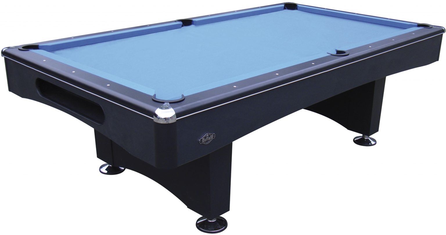 Buffalo Eliminator 2 Black American Pool Table - 6/7/8/9 ft